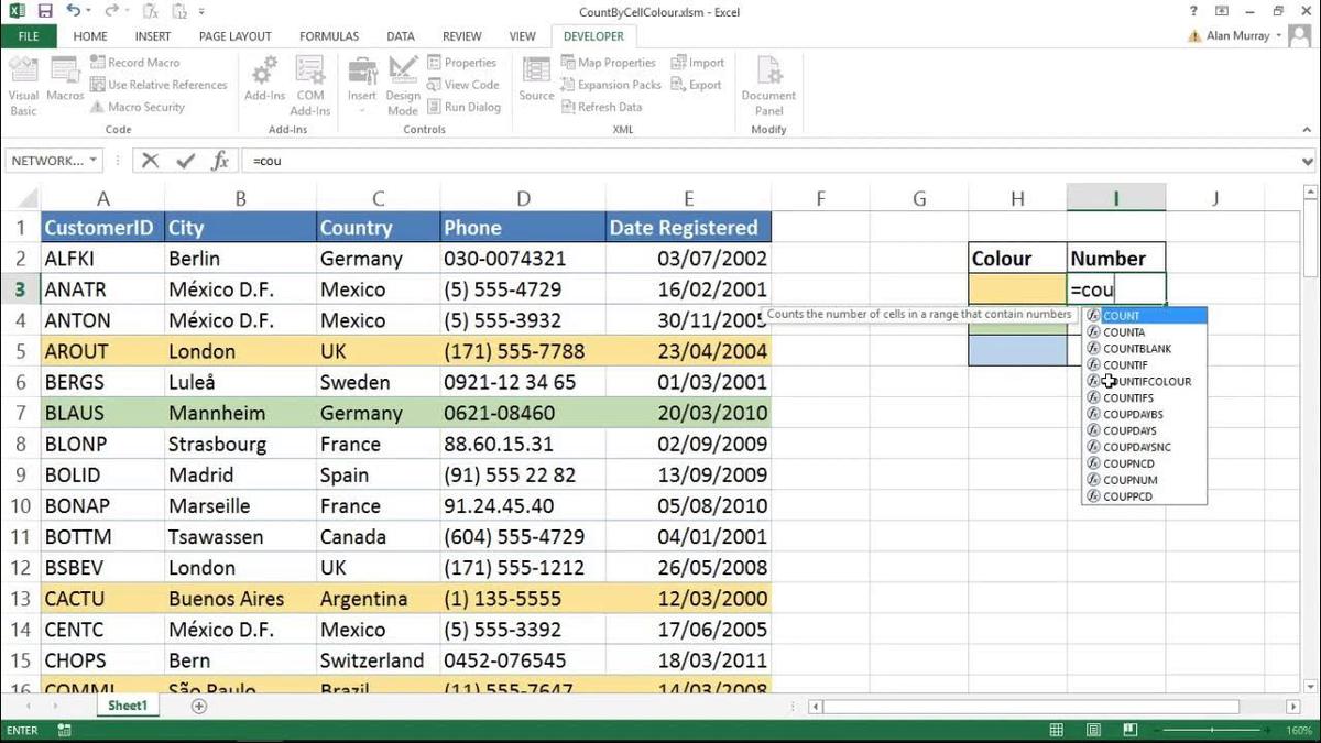 Count By Cell Colour Excel VBA Function count-by-cell-colour-excel-vba-function