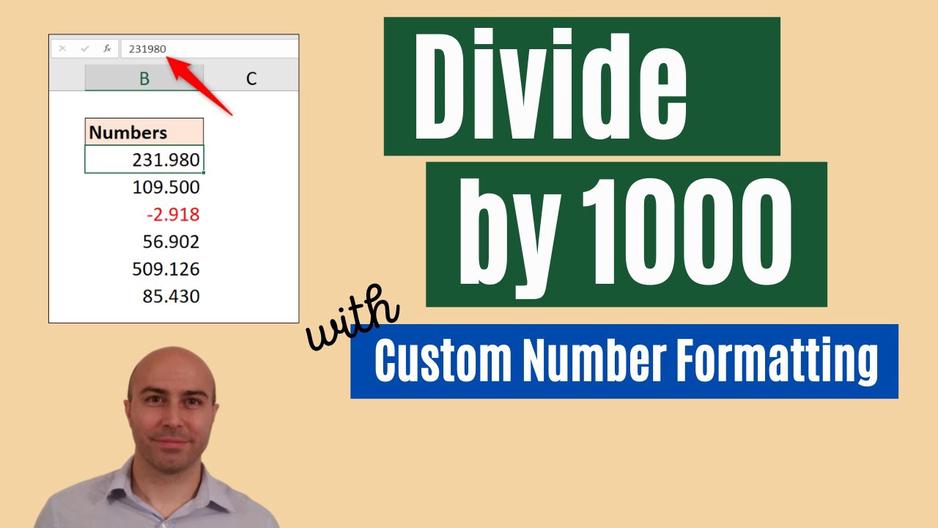 Display Number Divided By 1000 Custom Number Format Display Number Divided By 1000 Custom Number Format