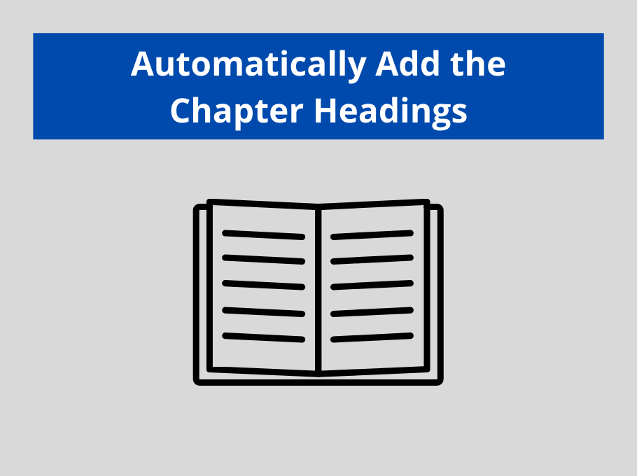Automatically Add the Chapter Heading into a Documents Header