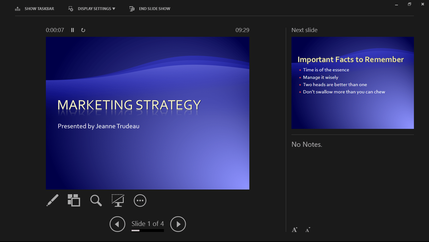 Powerpoint Presenter View Screen
