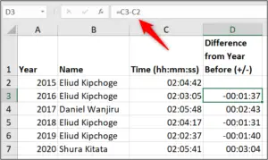 Display Negative Time in Excel | Computergaga