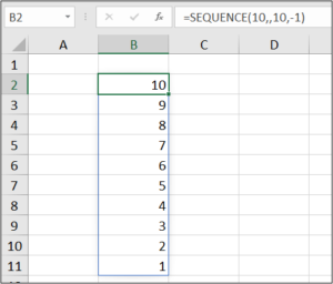 SEQUENCE Function in Excel - Computergaga
