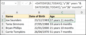 5 Awesome Date Functions in Excel | Computergaga