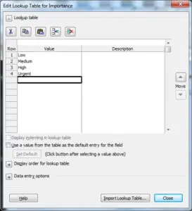 Drop Down List Field in Microsoft Project