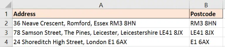 Extract Postcode from an Address - Excel Formula | Computergaga