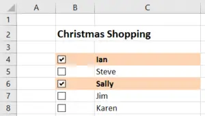 Interactive Checklist in Excel | Computergaga