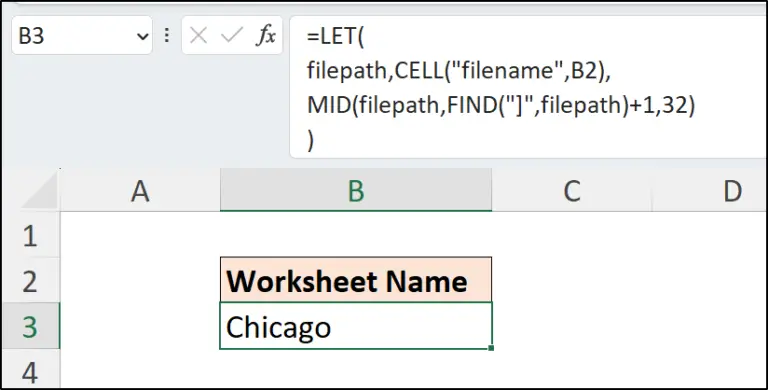 Display the Sheet Name in a Cell - Excel Formula | Computergaga